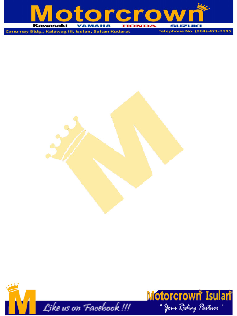 Motorcrown Letter Template - LETTER | PDF
