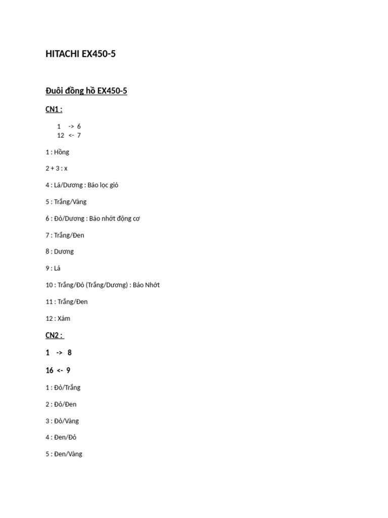 Hitachi Ex450-5 | PDF