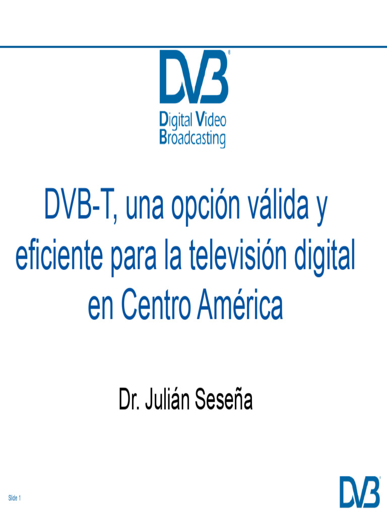 Standar DVB | PDF | Televisión digital | Nuevos medios de comunicación