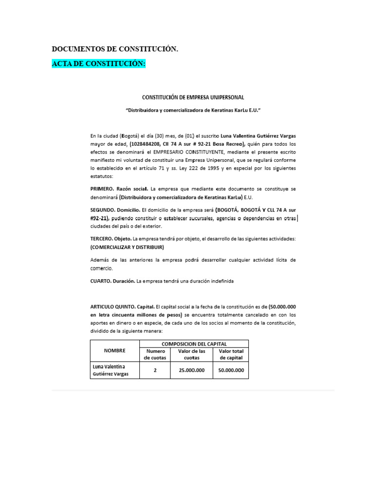 Ejemplo Guia Archivo Documentos | PDF