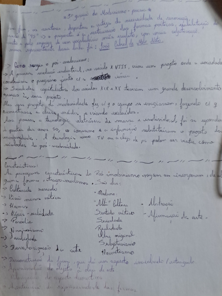 3a Geração Do Modernismo Poesia | PDF