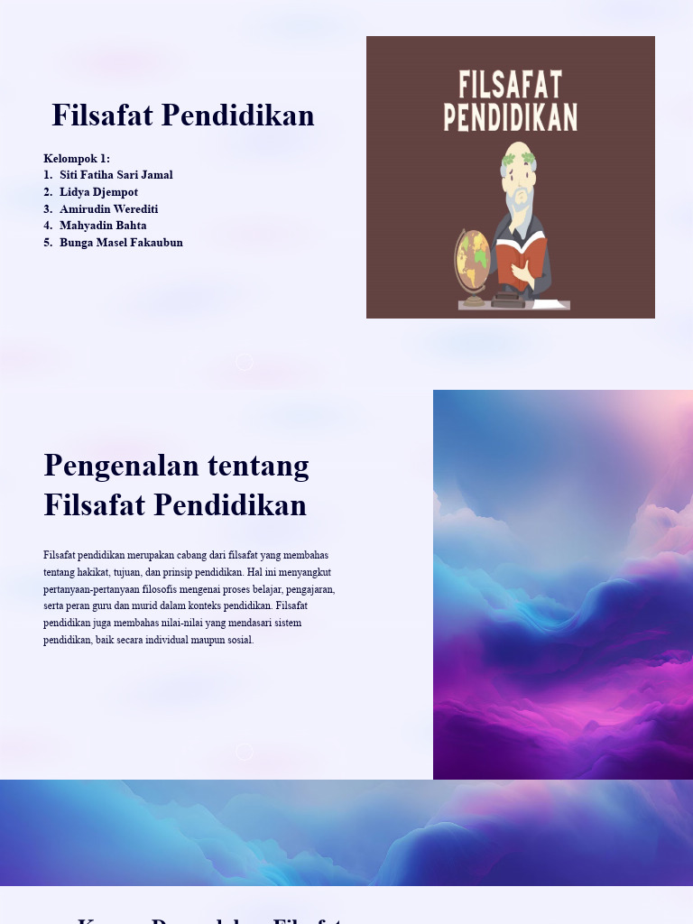 Filsafat Pendidikan | PDF | Sains & Matematika