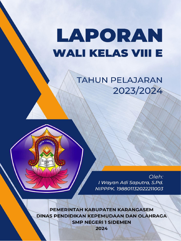 Laporan Wali Kelas Viii e | PDF