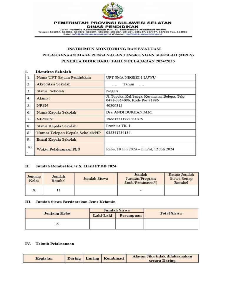 Instrumen Mpls Tahun 2024 | PDF