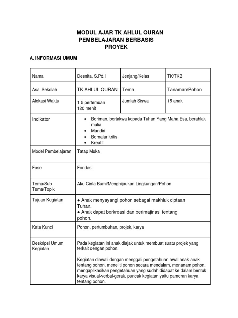 Membuat Modul Ajar | PDF