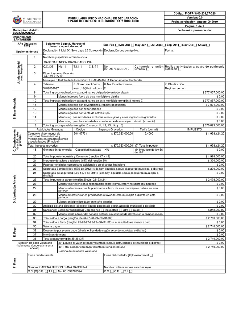 ICA Vigencia | PDF | Impuestos