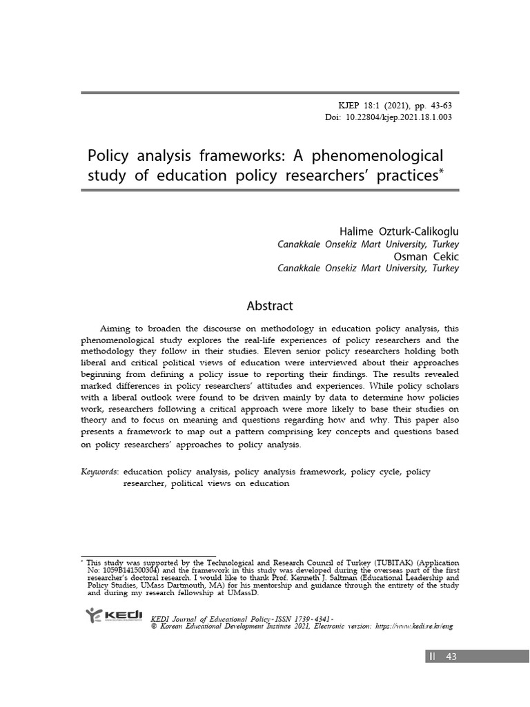 03_Policy analysis framework | PDF | Analysis | Policy Analysis 03_Policy analysis framework | PDF | Analysis | Policy Analysis