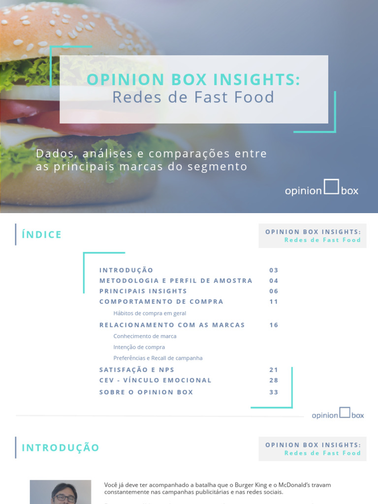 Insights sobre Redes de Fast Food | PDF | Comida rápida | Alimentos ...