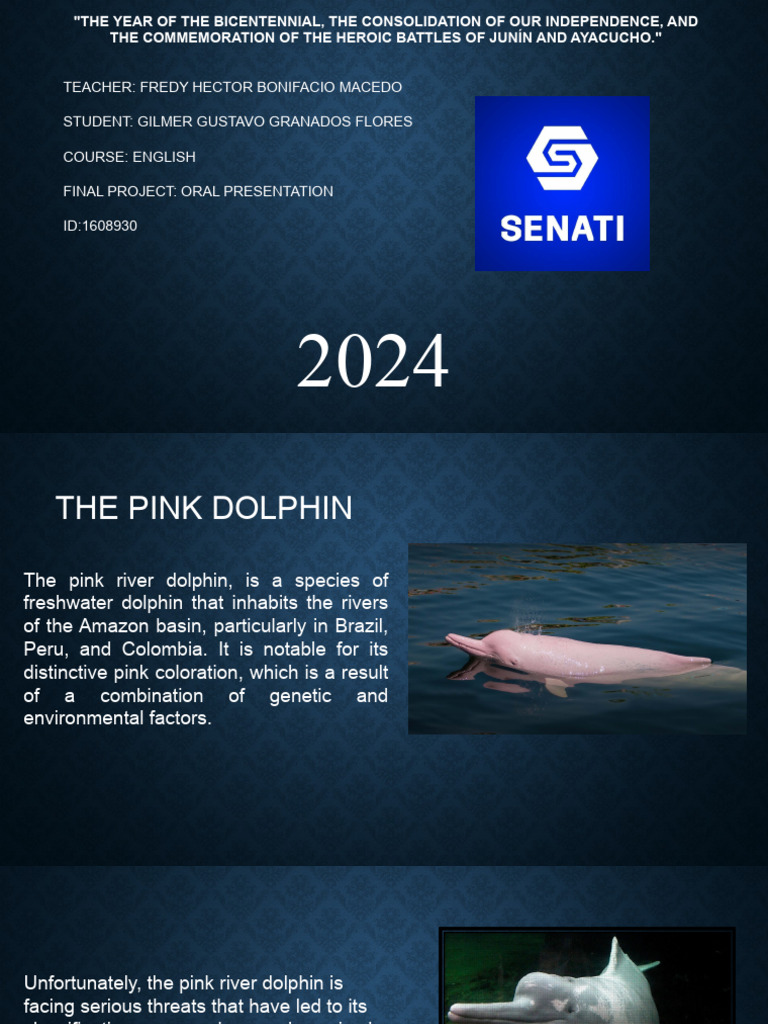 Conservation of the Pink River Dolphin | PDF | Science & Mathematics