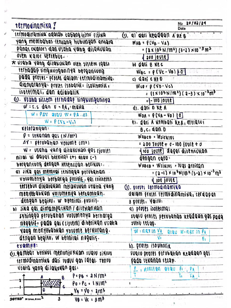 Termodinamika Kelas Xi | PDF