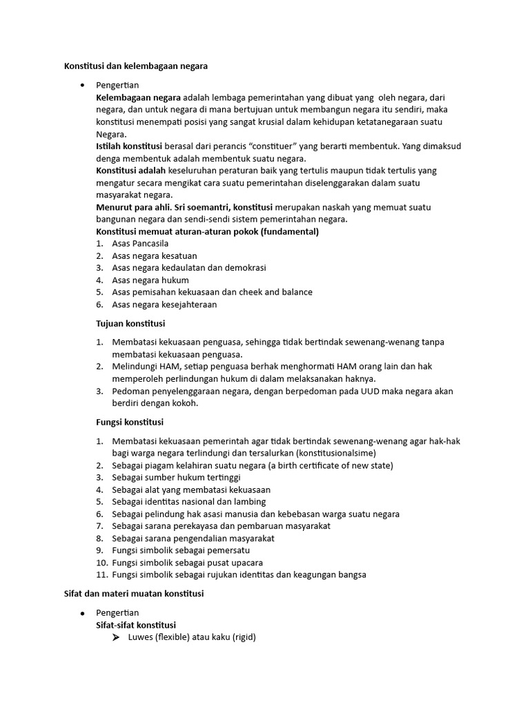Konstitusi Dan Kelembagaan Negara | PDF Konstitusi Dan Kelembagaan Negara | PDF