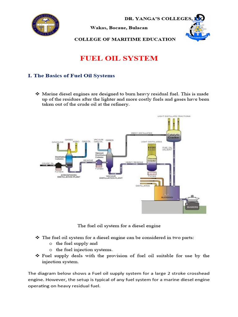 01-WEEK-5-Fuel-Oil-System | PDF | Diesel Engine | Fuel Injection