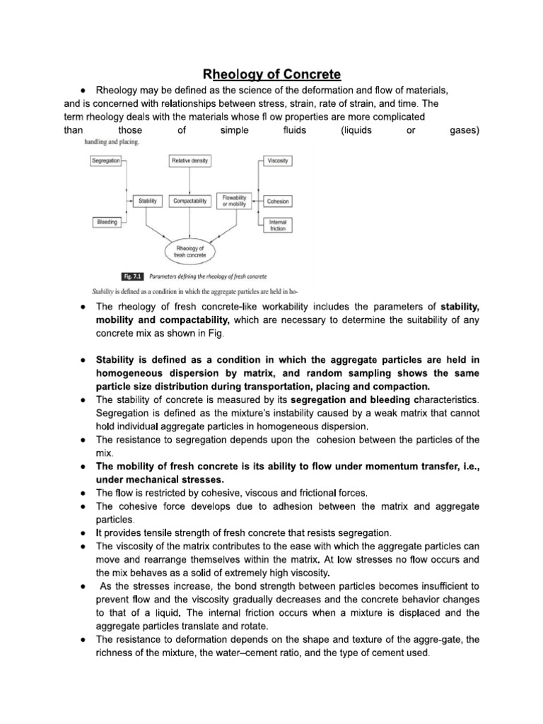 Rheology of Concrete | PDF