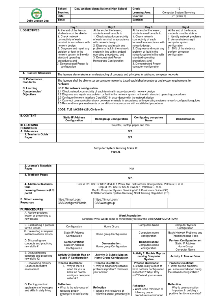 DLL CSS12 2qtr Week1 | PDF | Learning | Cognitive Science
