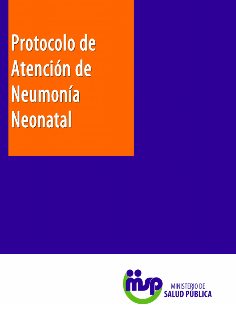 Dom MN 62 01 Operational Guidance 2018 Esp Protocolo de Atención de Neumonía Neonatal | PDF ...