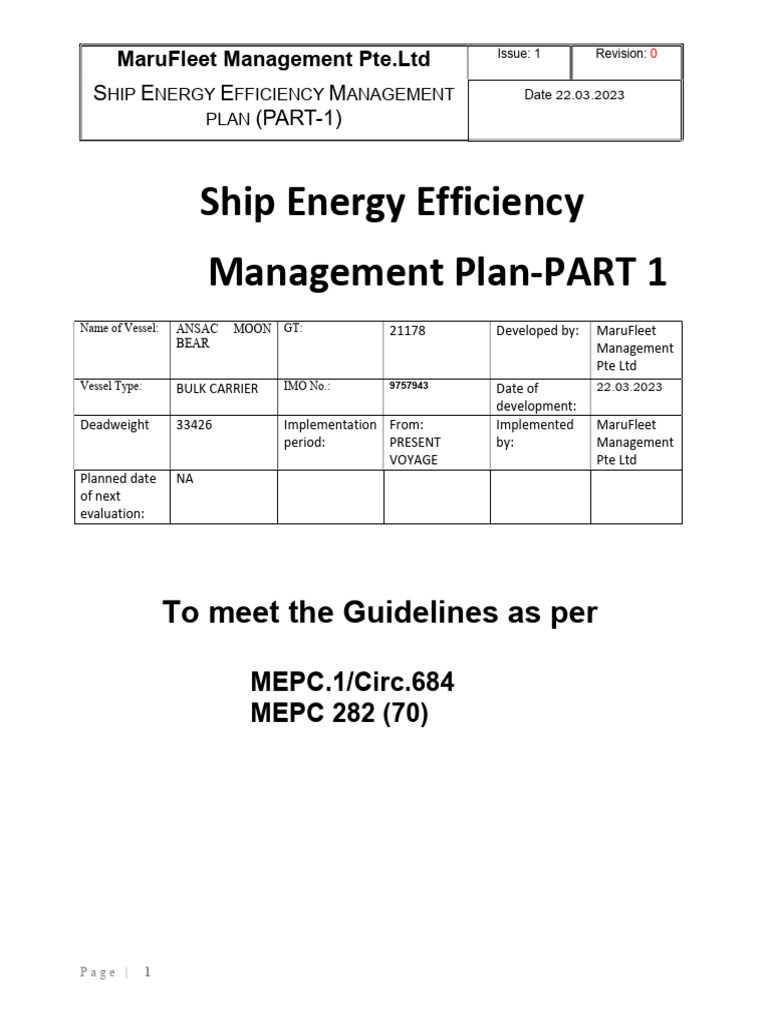 Ansac Moon Bear Seemp Part 1 | PDF | Ships | Cargo