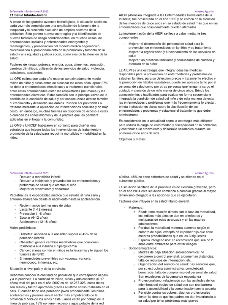 Enfermeria Infanto-Juvenil-1 | PDF | Sistema inmune | Vacunas