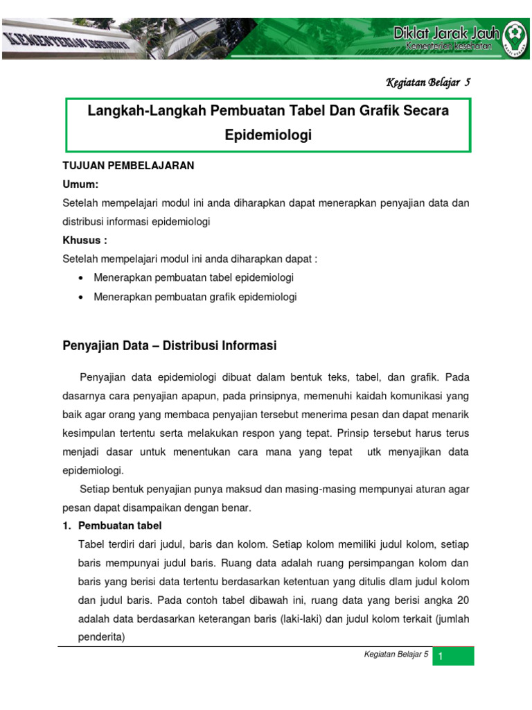 Pembuatan Tabel Dan Grafik | PDF