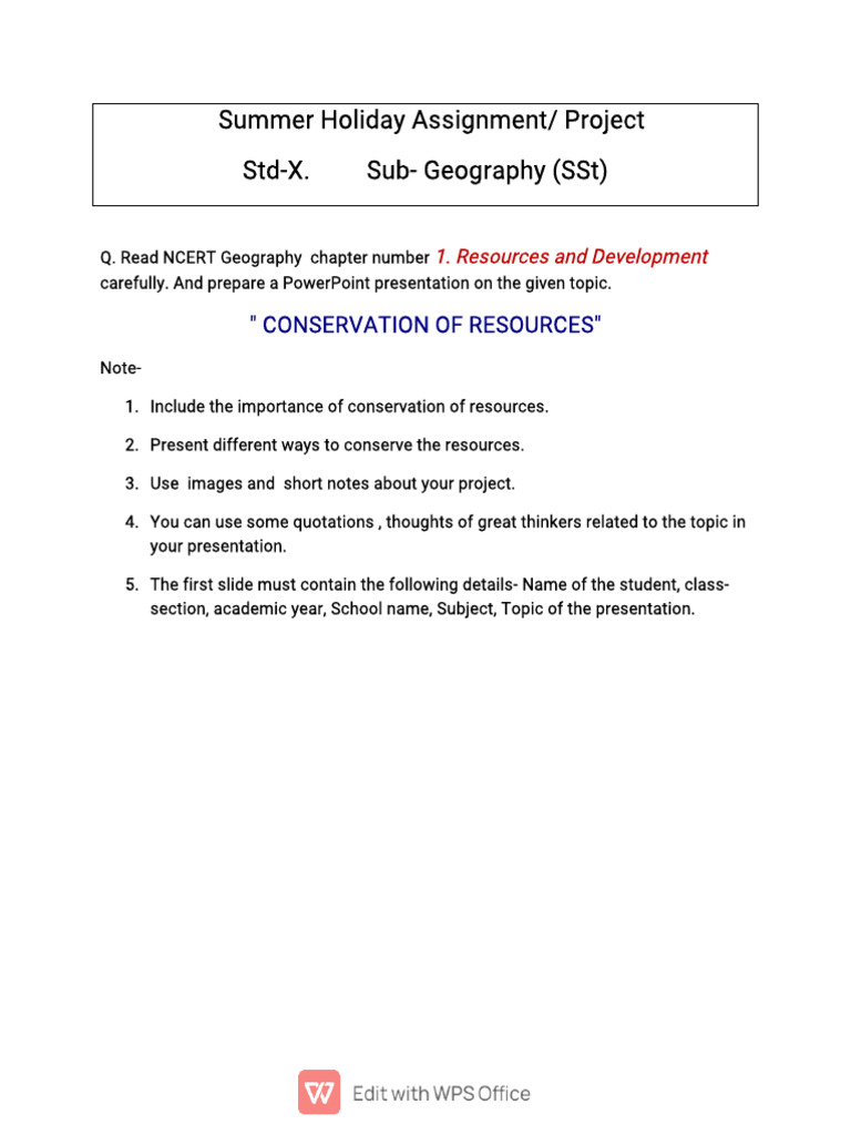 10 TH Geo Assignment | PDF