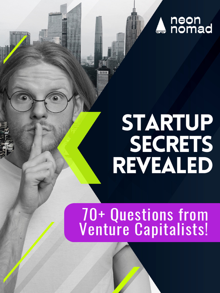 Startup Secrets Revealed 70 Questions From Venture Capitalists Pdf