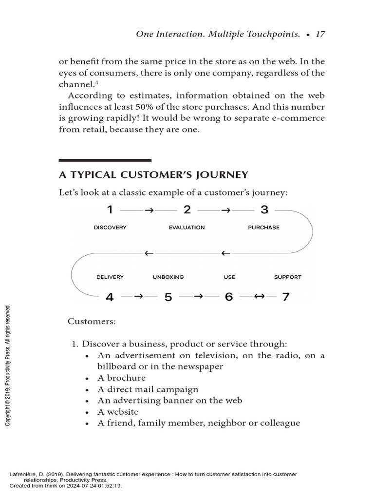 Delivering Fantastic Customer Experience How To Tu... - (Chapter 3 One ...