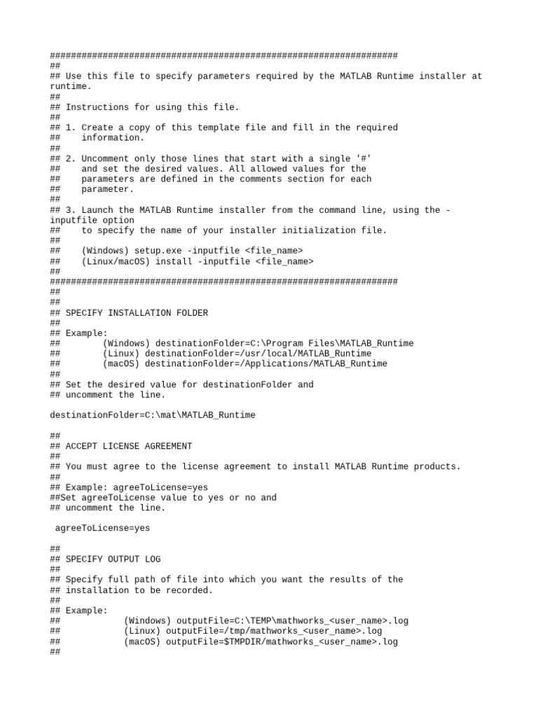Matlabruntime Installer Input | PDF | Teaching Methods & Materials | Computers