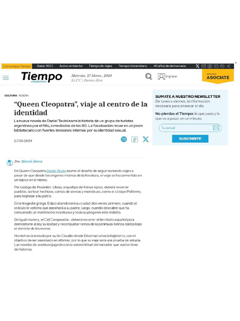 Reseña Queen Cleopatra | PDF