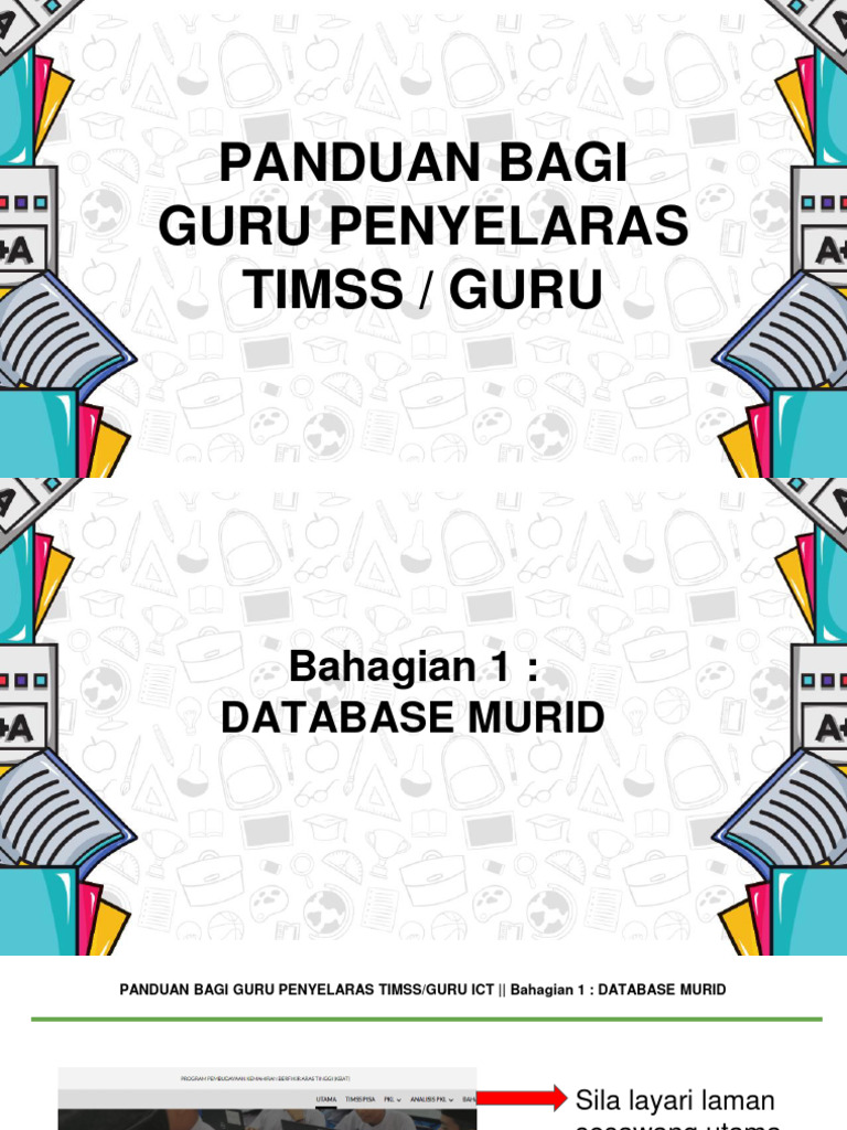 Panduan Bagi Guru Penyelaras Timss Powerpoint1 | PDF