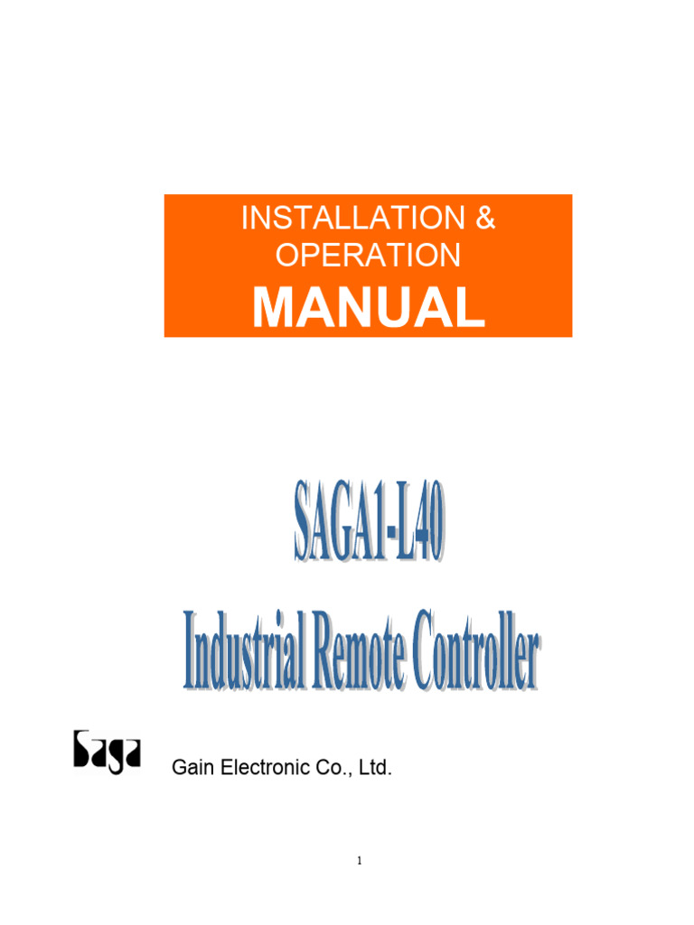 Saga1-L40 Manual | PDF