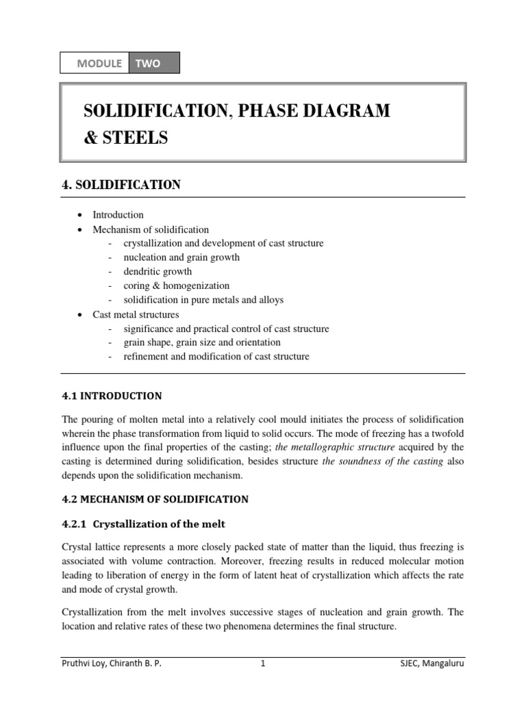 Chapter 4 Solidification | PDF | Freezing | Nucleation