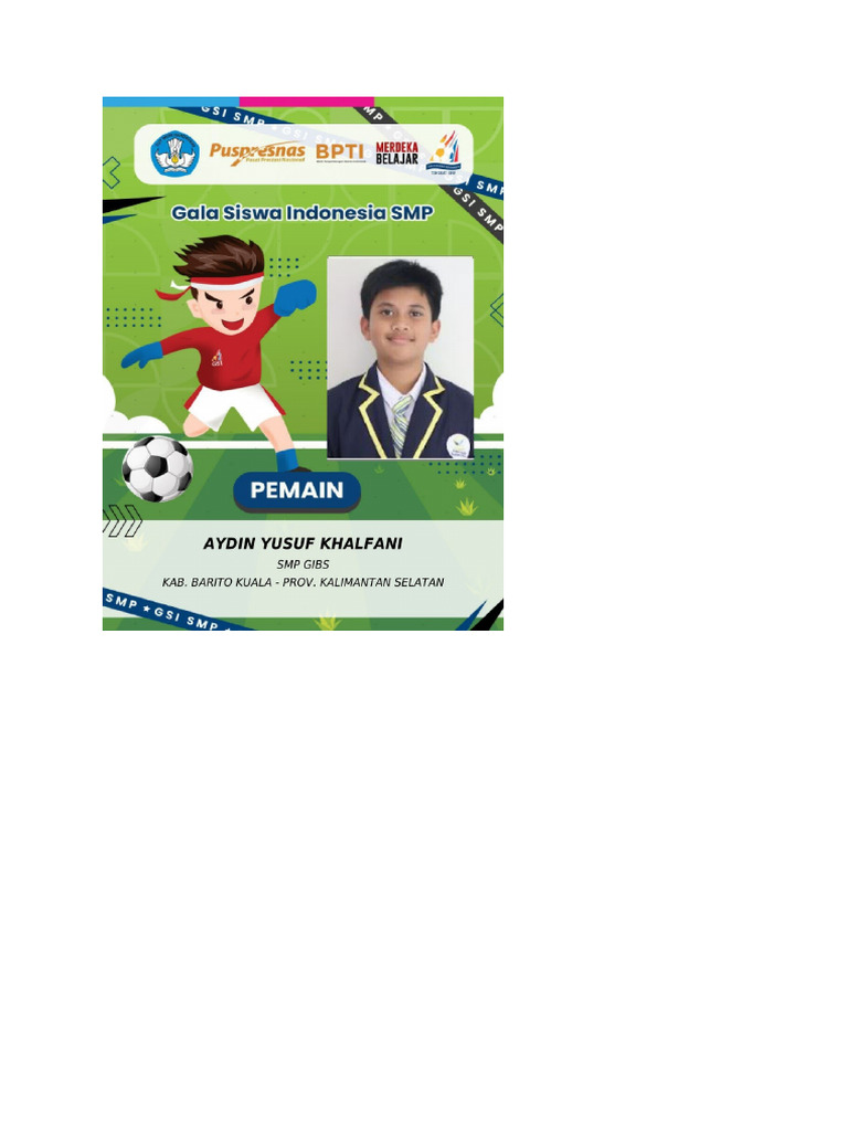 dAFTAR ID CARD GSI | PDF