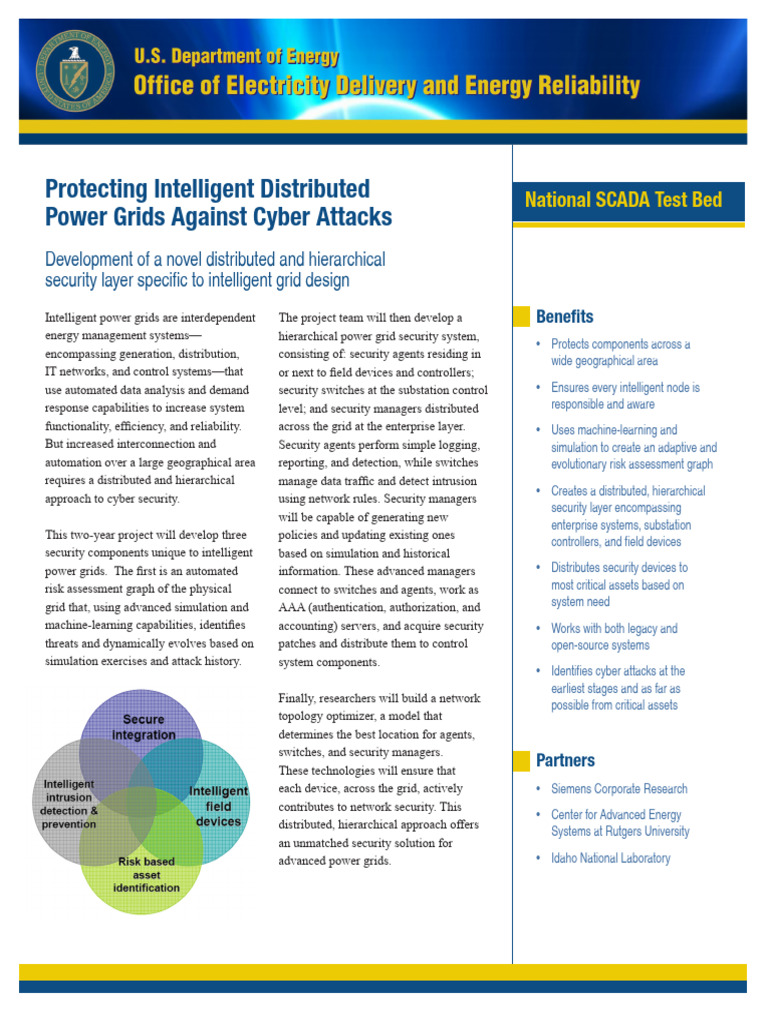 Protecting Intelligent Distributed Power Grids Against Cyber Attacks ...