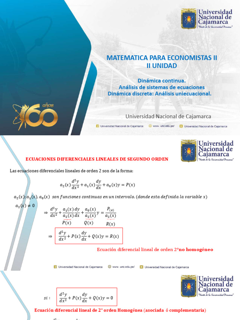 S9 Sistemas de Edos Lineales NXN de Primer Orden | PDF | Ecuaciones | Ecuación diferencial ordinaria