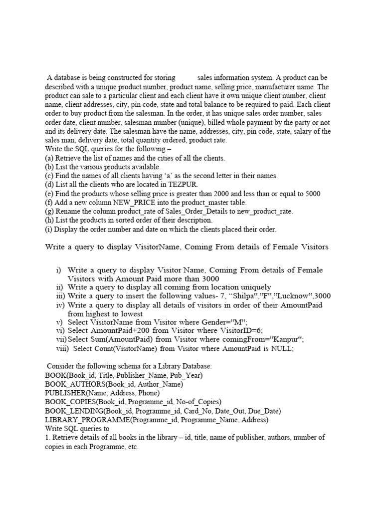 Database Management Systems-Sql Model | PDF | Databases | Sales