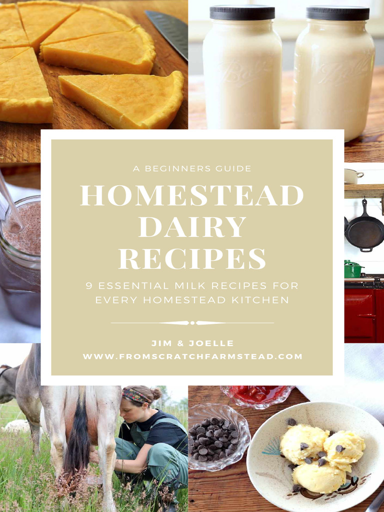Homestead Dairy Recipes | PDF | Cream | Milk