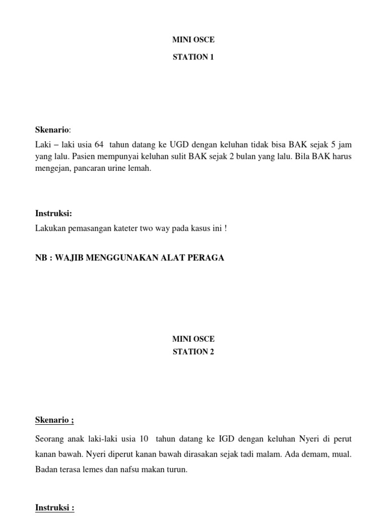 Soal Osce Ak' 2018 | PDF