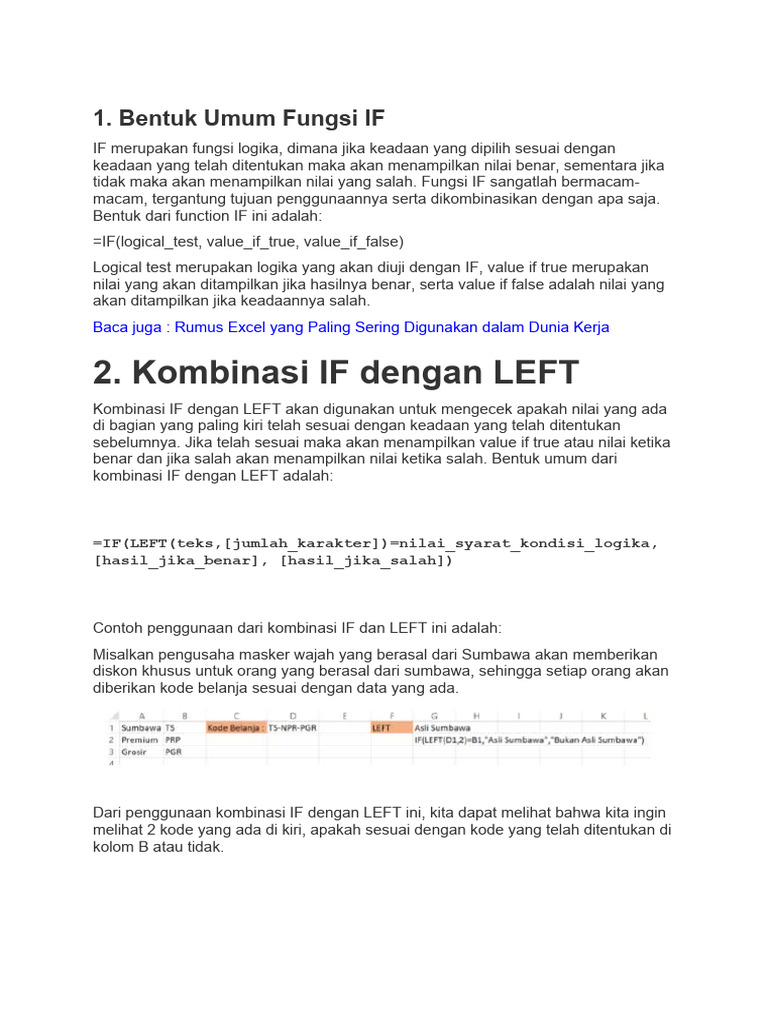 RUMUS If Mix Left Mid Right | PDF