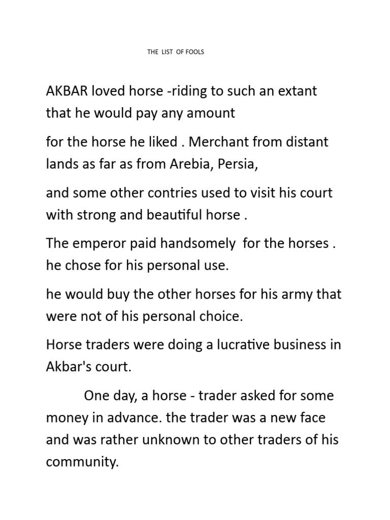 The List of Fools | PDF