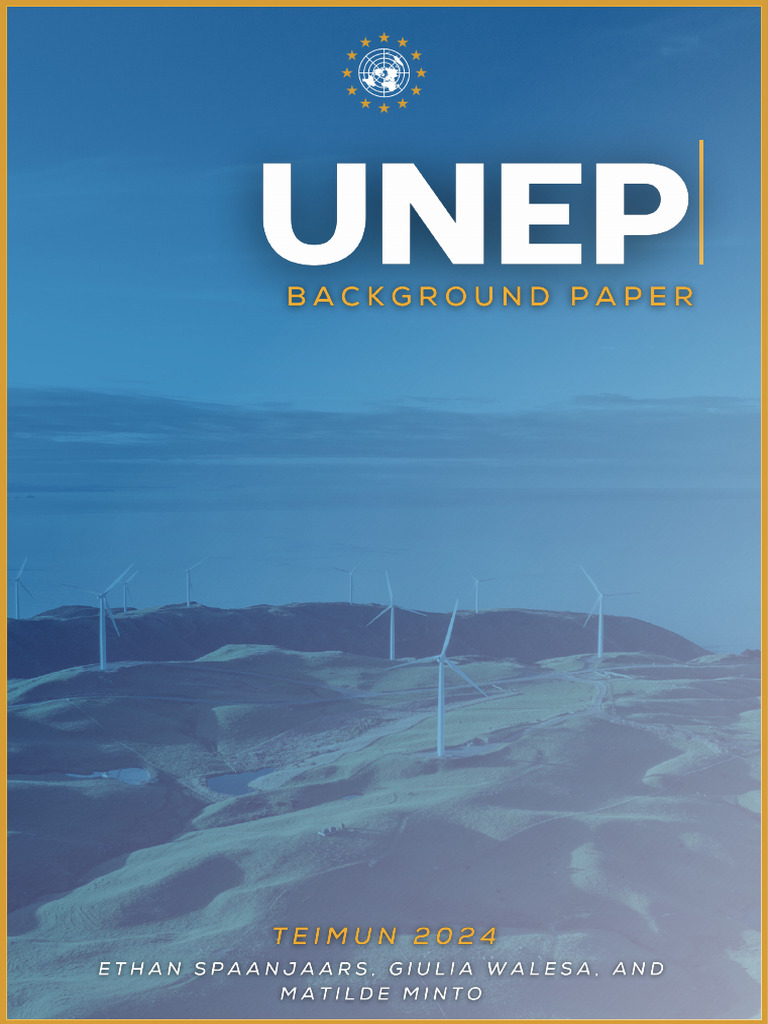 Teimun Unep BG (Study Guide) | PDF | Renewable Energy | Climate Change Mitigation