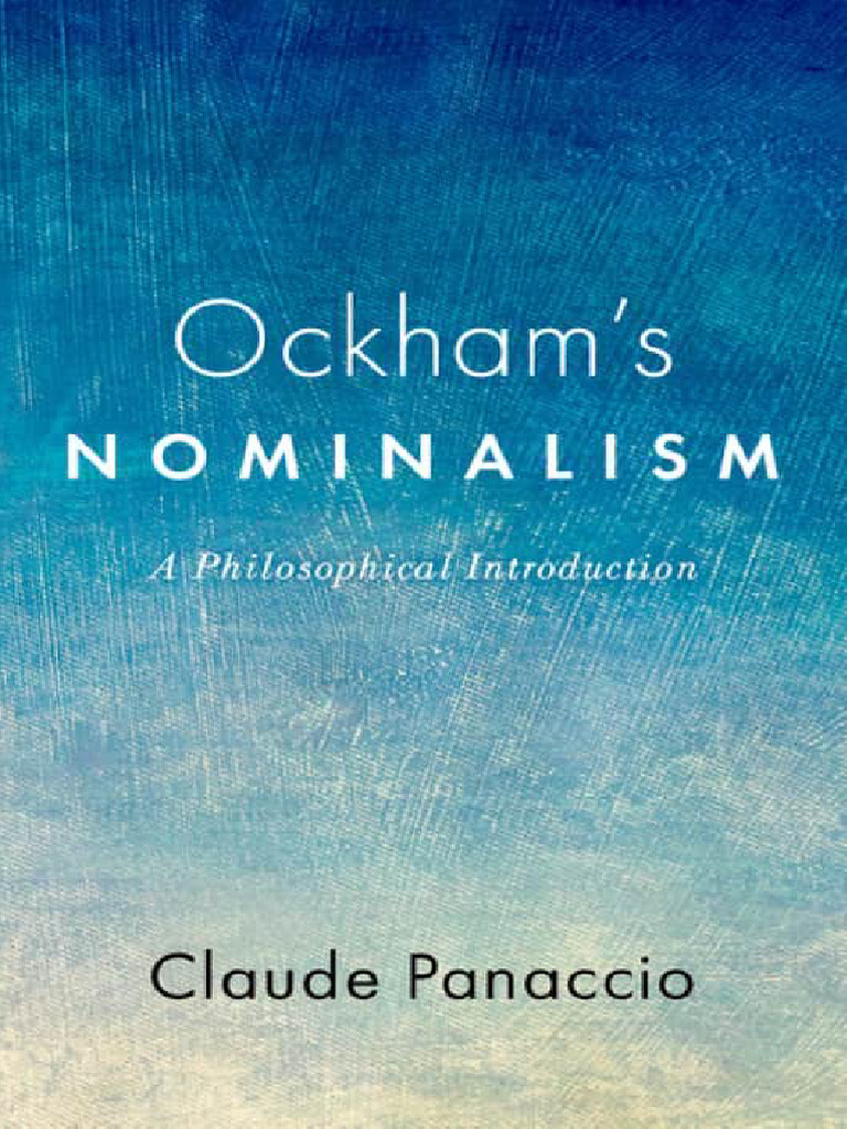Ockhams Nominalism - A Philosophical Introduction | PDF | Ontology ...