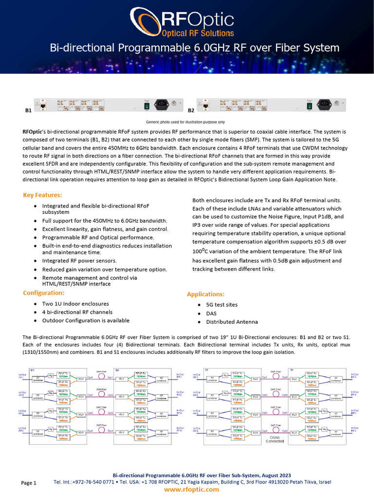 5G Multi Channel Programmable | PDF | Optical Fiber | Decibel