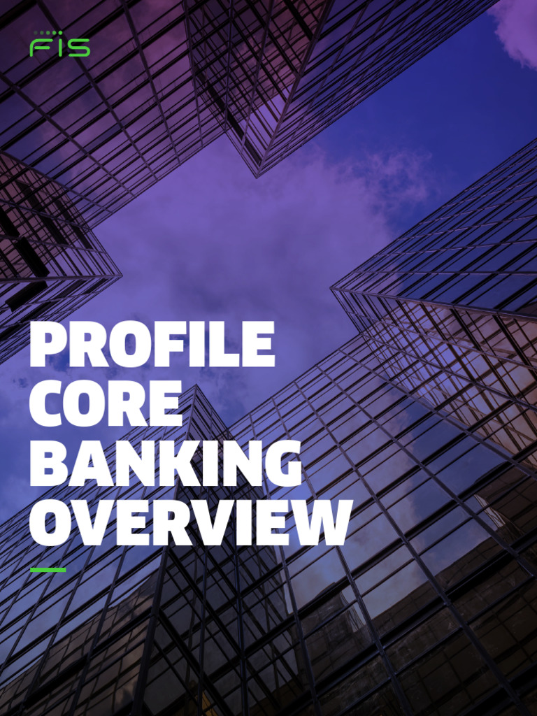 Profile Core Banking Brochure Pdf Cloud Computing Integrated