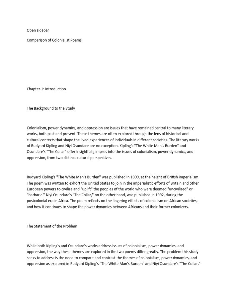 Josephine Project Work Q | PDF | Intersectionality | Postcolonialism