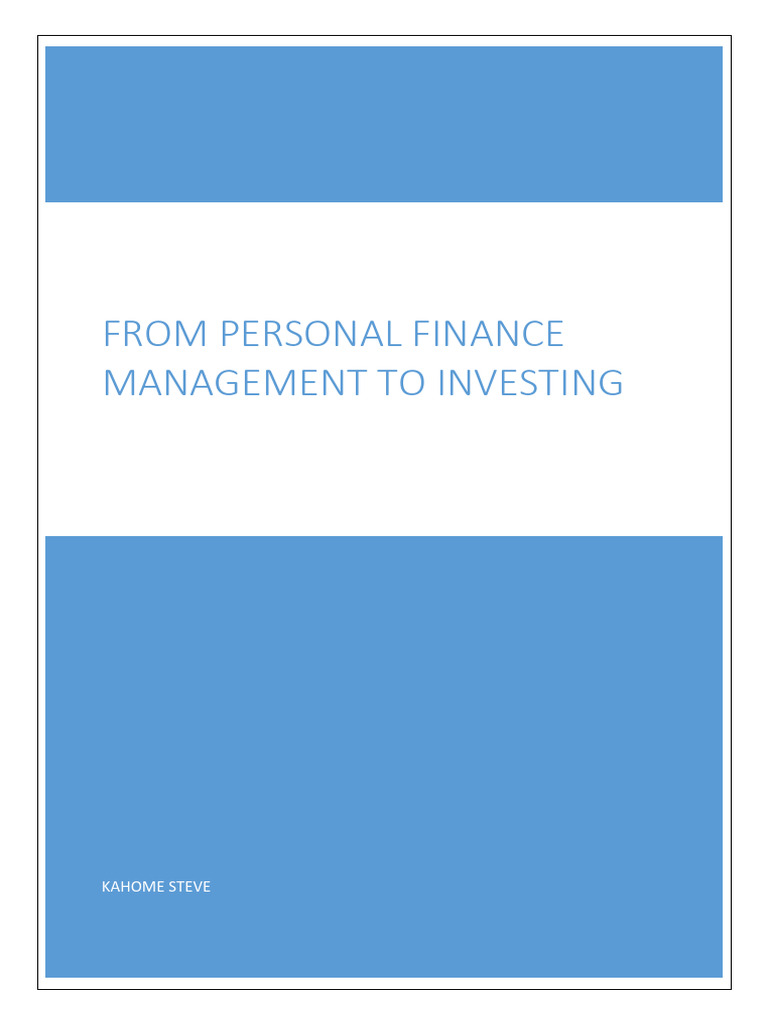 Personal Finance Management | PDF | Investing | Market Liquidity