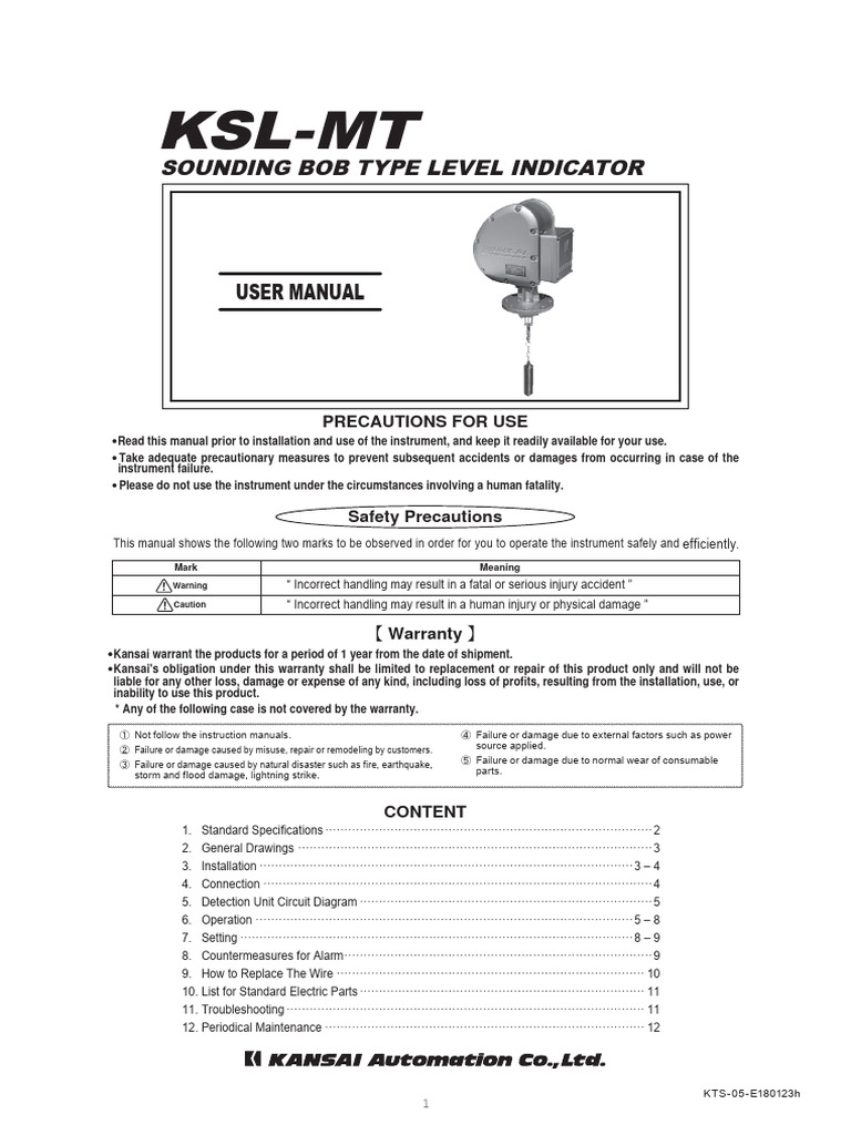 KSL User Manual by Kansai Automation | PDF | Switch | Timer
