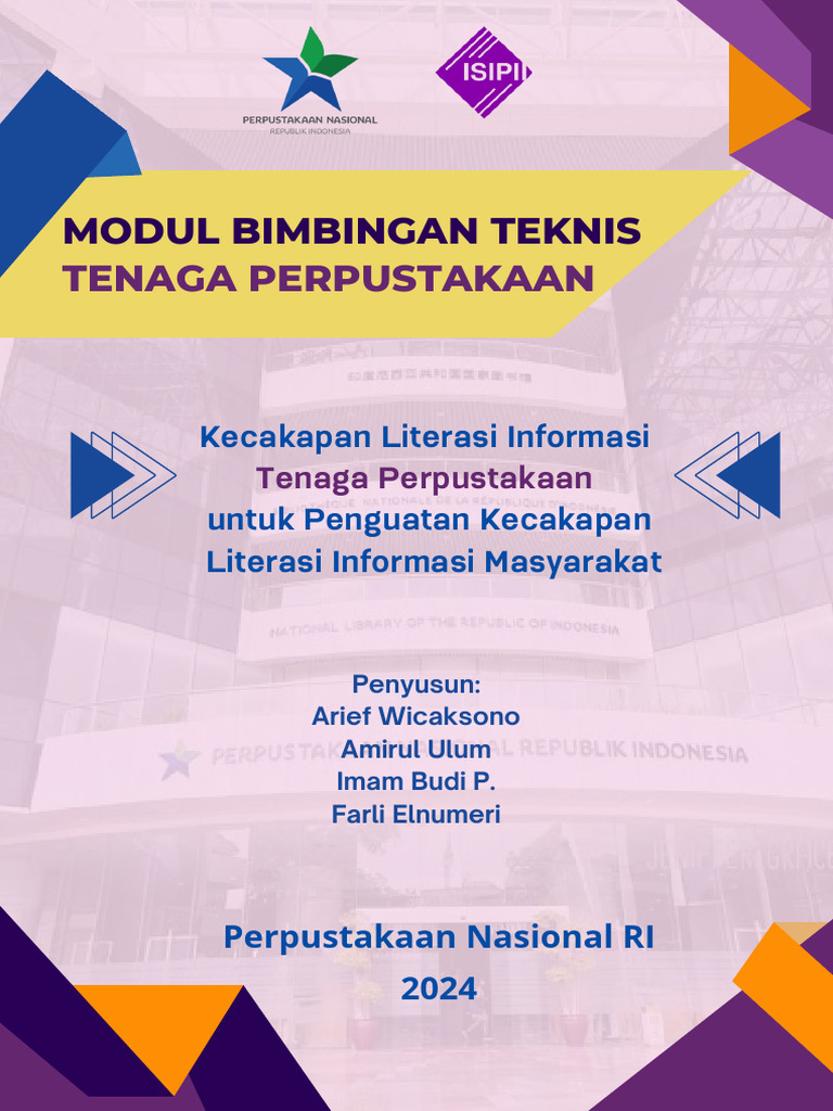 Modul Bimbingan Teknis Tenaga Perpustakaan Tahun 2024 - Literasi Informasi | PDF