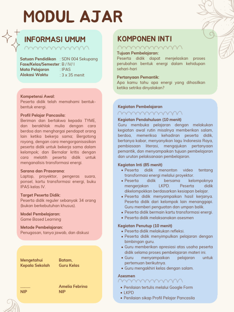 Modul Ajar IPAS Kelas IV | PDF