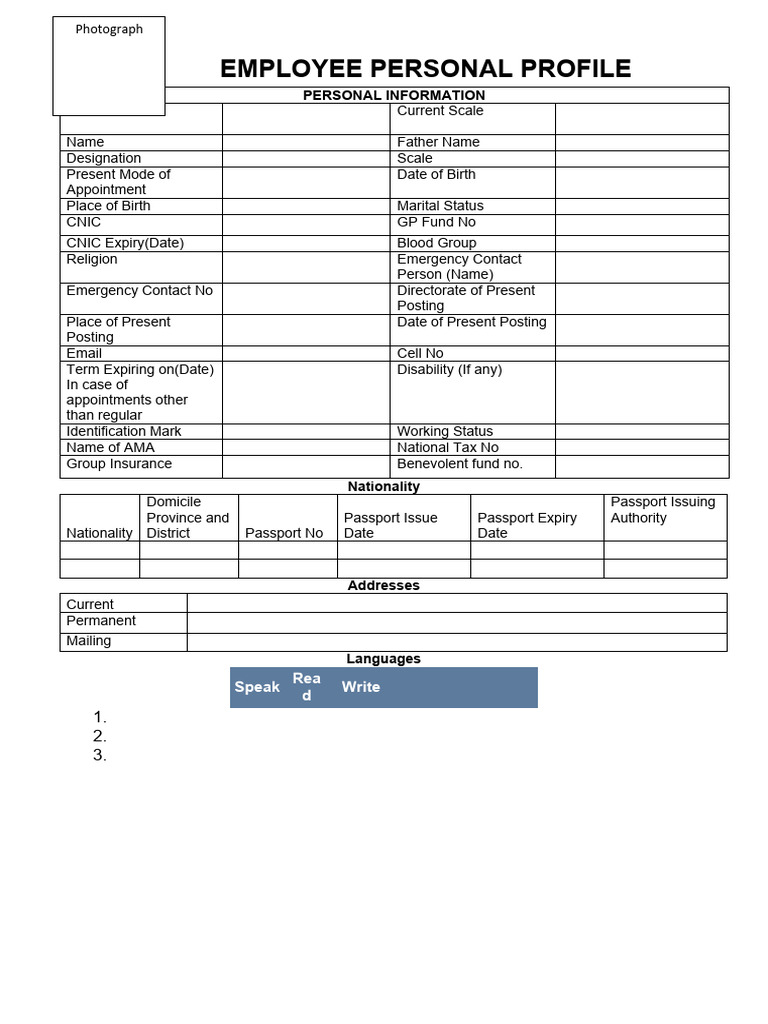 HR Document PIS-Profile (Updated Sent by Establishment On 29-11-2023 ...