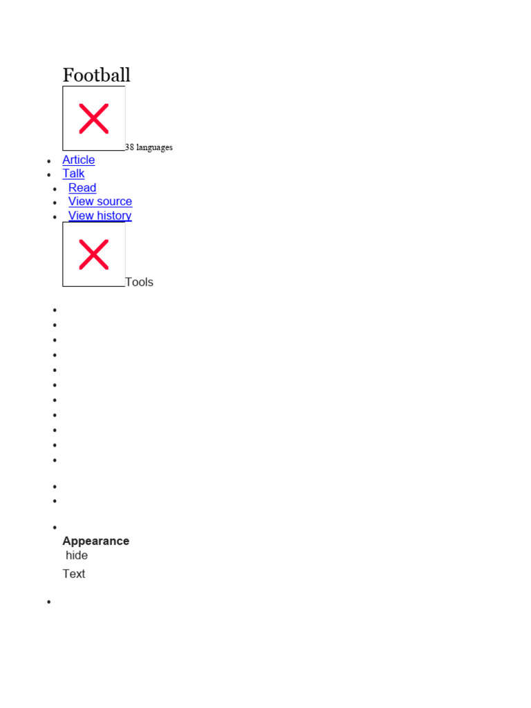 Football | PDF | Australian Rules Football | Ball Games