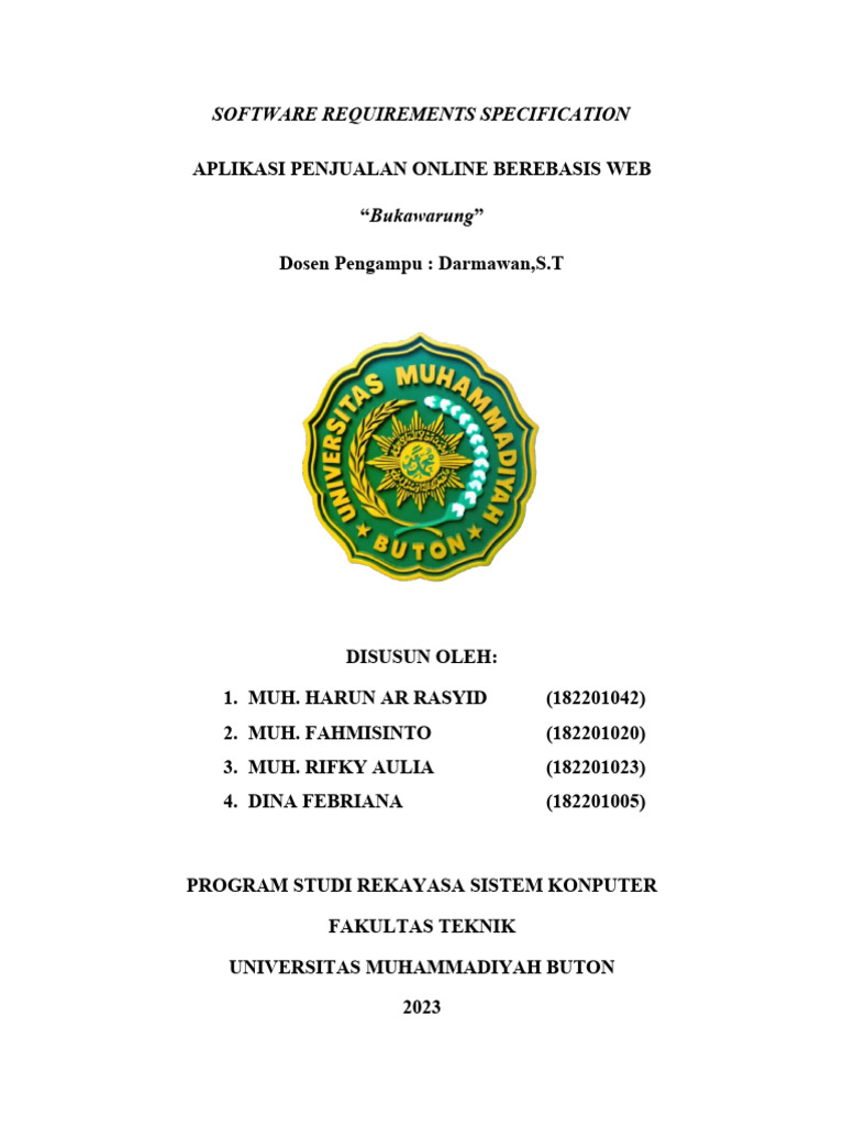 LaporanTugas Besar Pak Darmawan | PDF